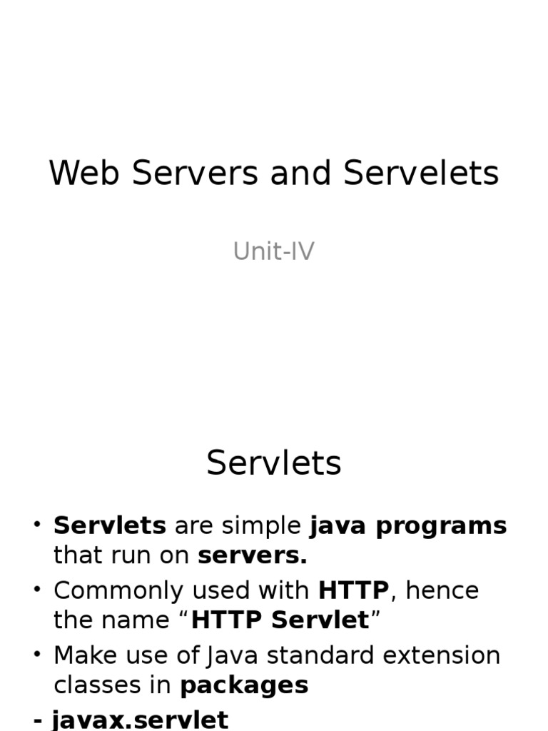 Web Servers Servlets HTTP | PDF | Java Servlet | Web Server