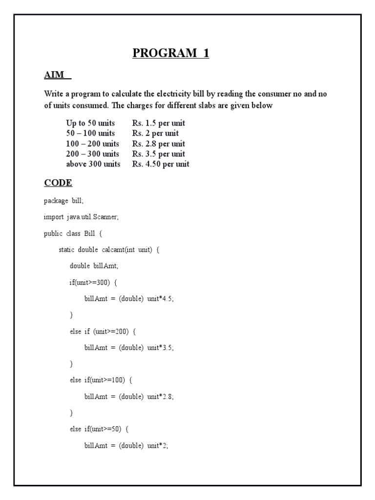 Java Practical Record Assignments | Download Free PDF | Java (Programming Language) | Image Scanner