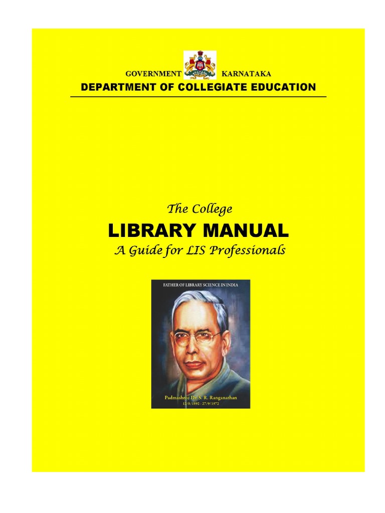 GOK - 4TH SEP The College Library Manual | PDF | Librarian | Libraries