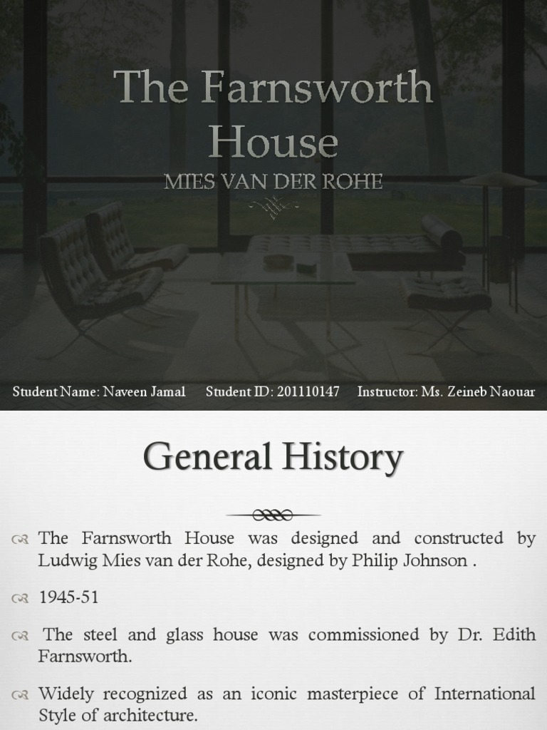 Farnsworth House | PDF | Engineering | Architectural Design