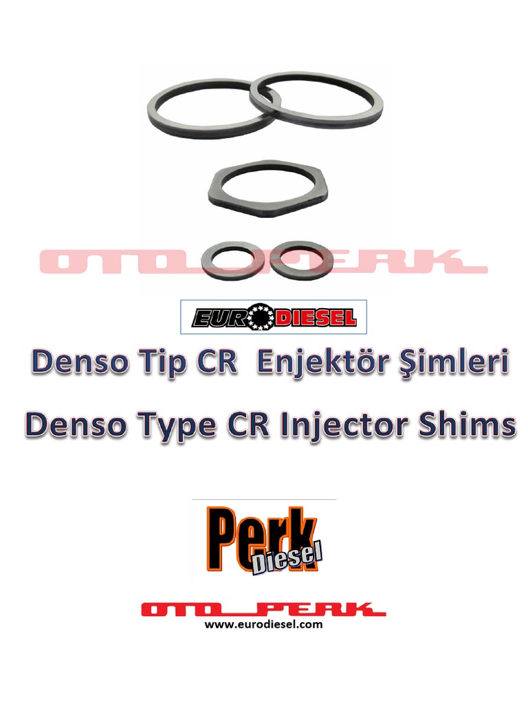 Denso Type CR Injector Shims | PDF | Energy Conversion | Rotating Machines