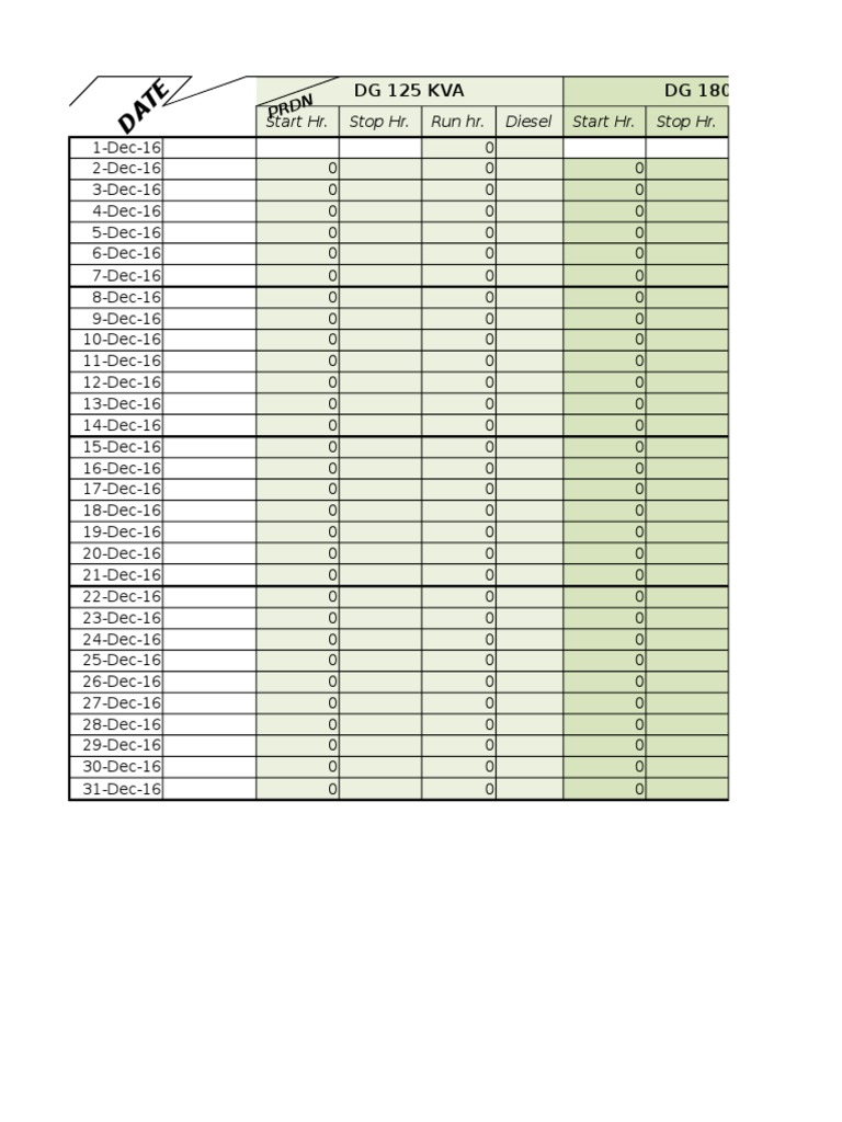D AT E: DG 125 Kva DG 180 Kva | PDF