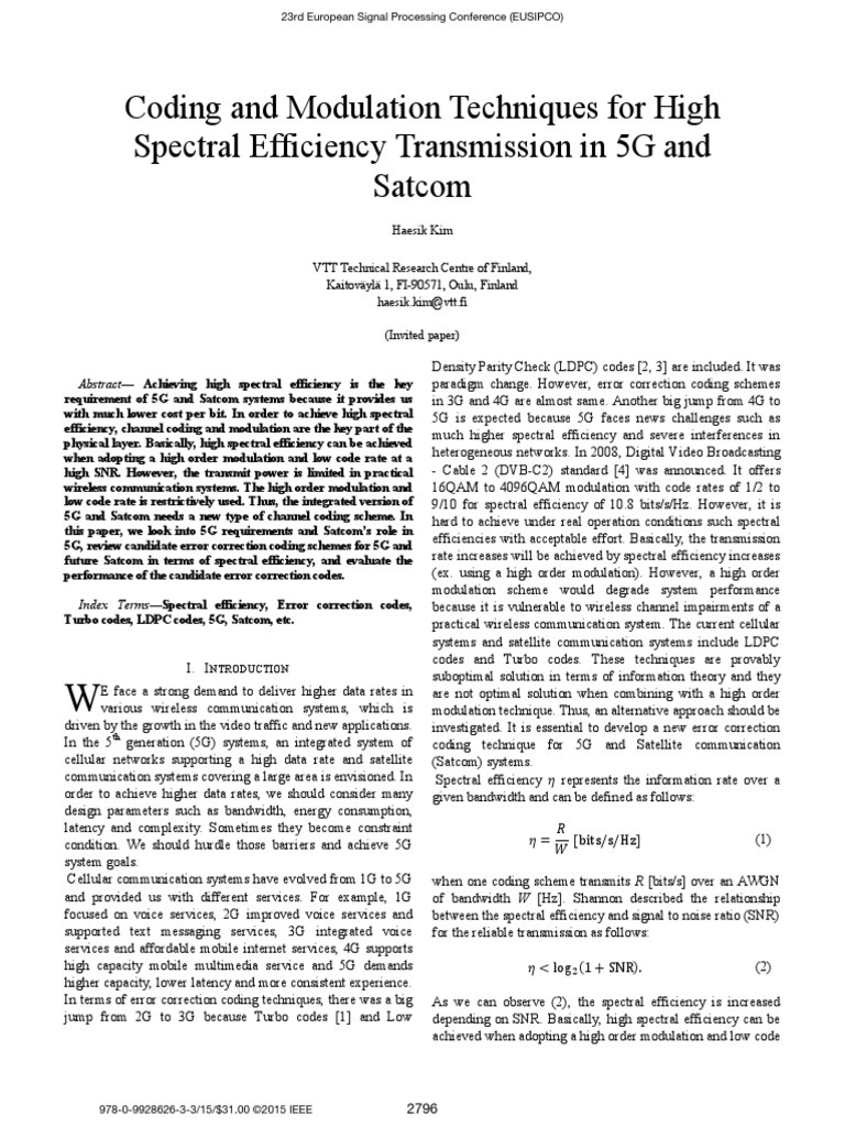 5G Channel Coding | PDF | Forward Error Correction | Low Density Parity Check Code