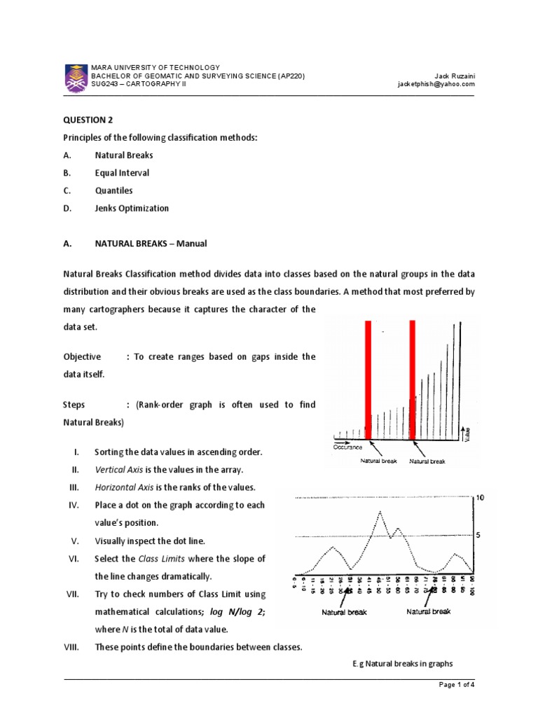 SUG243 - Cartography - Data Classification Method | PDF | Cartography ...