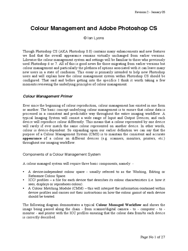 Photoshop Color Profiles | PDF | Adobe Photoshop | Image Scanner