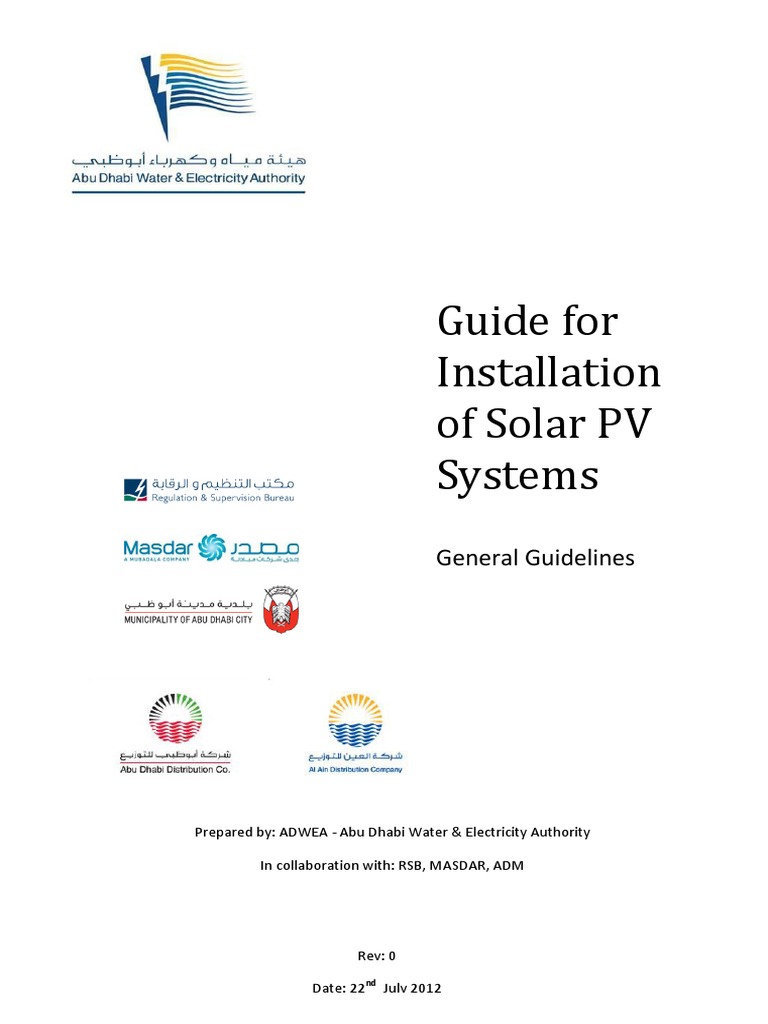 Guide For Installation of Solar PV Systems | PDF | Photovoltaic System ...
