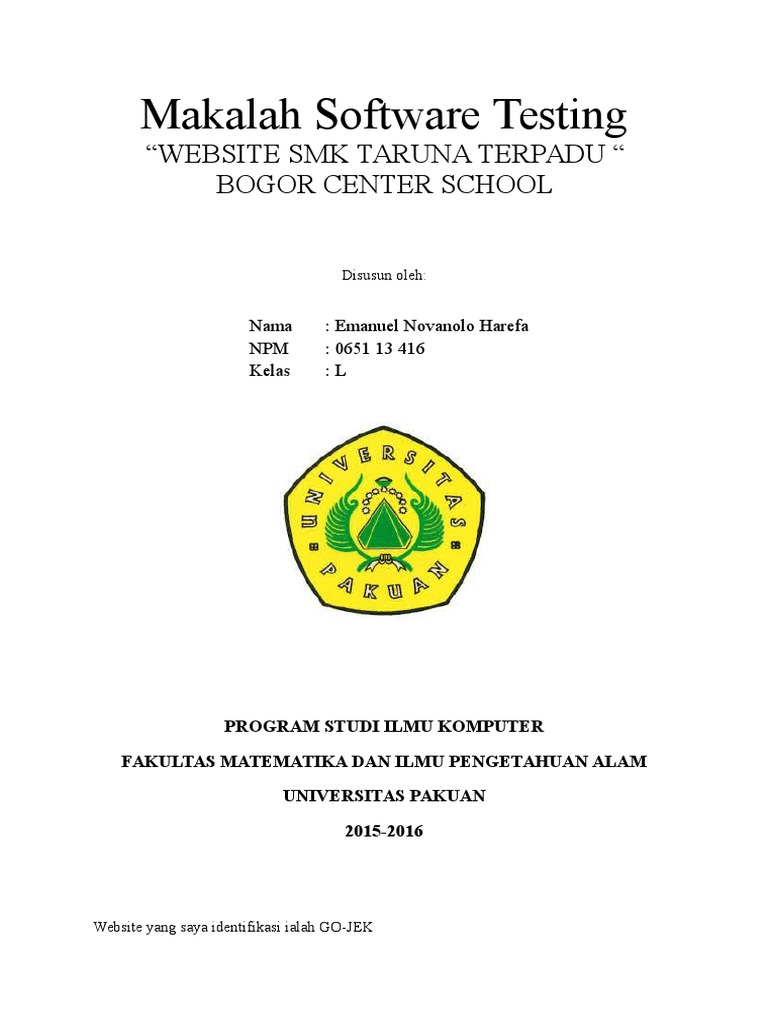 Makalah Software Testing | PDF