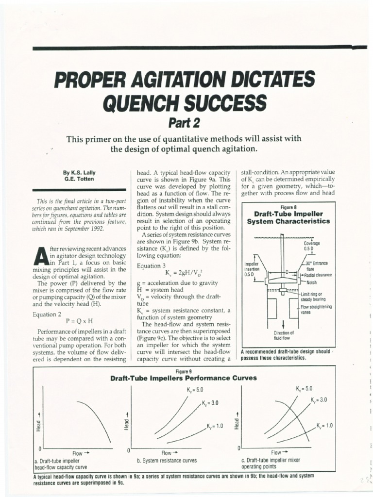Quench Agitation II | PDF