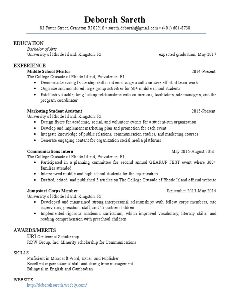 Deborah Sareth - Resume Cover Letter Job Ad | PDF | Mentorship ...