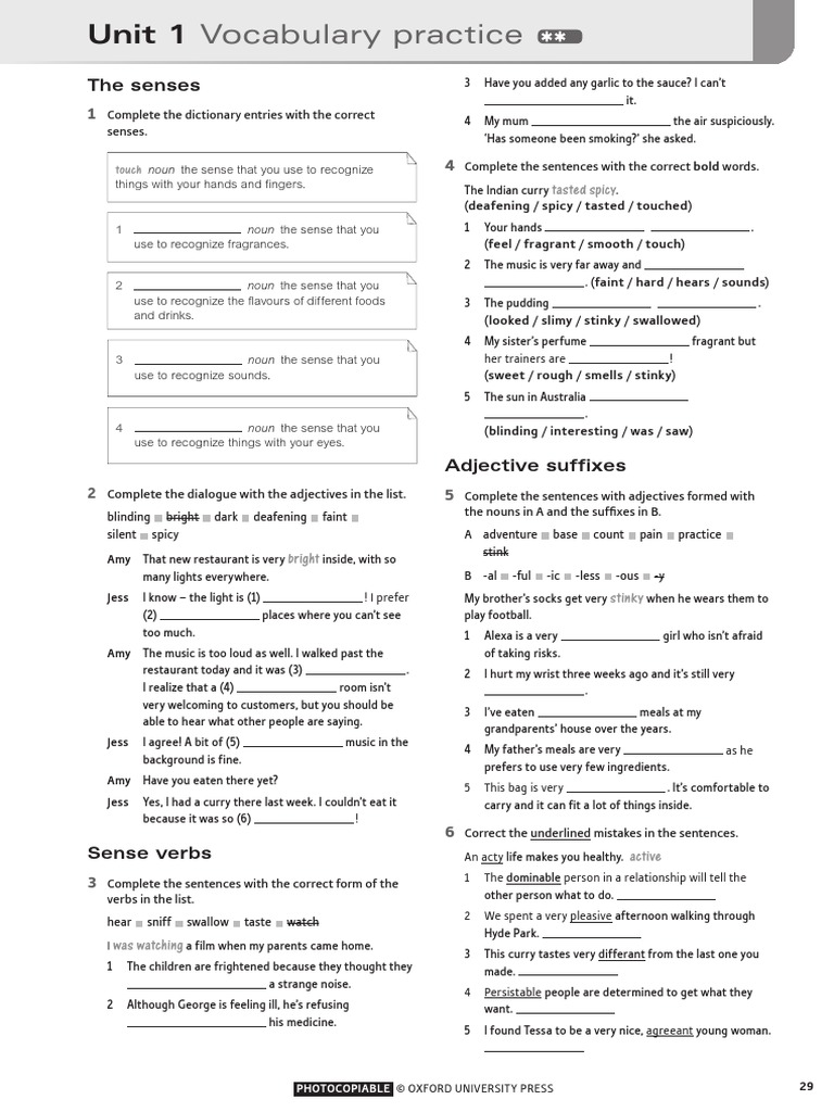 Vocabulary Unit 1 2star PDF | PDF | Adjective | Noun