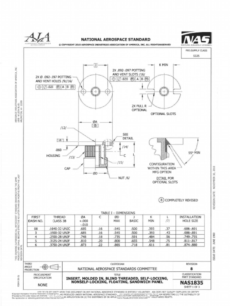 Nas1835 Rev 8 | PDF