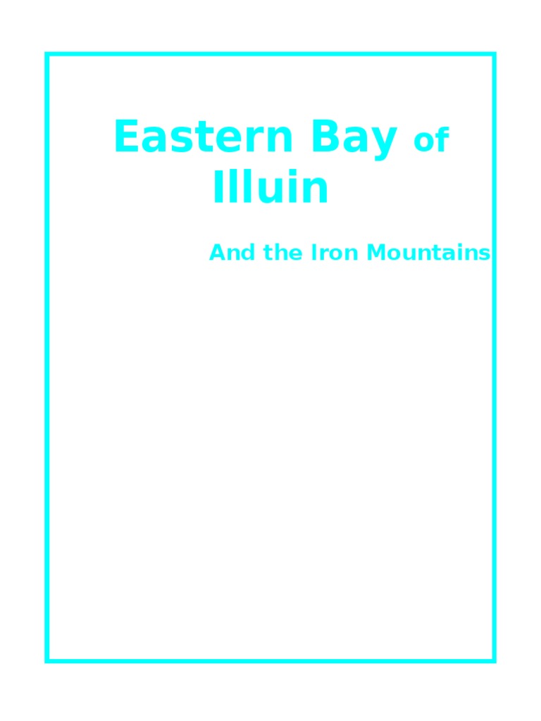 Eastern Illuin Bay | PDF | Middle Earth | Elf (Middle Earth)