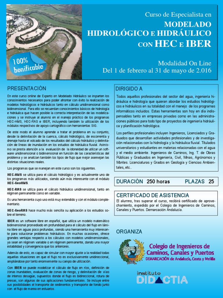 Curso Online de Modelado Hidrológico y Hidráulico | PDF | Hidrología ...