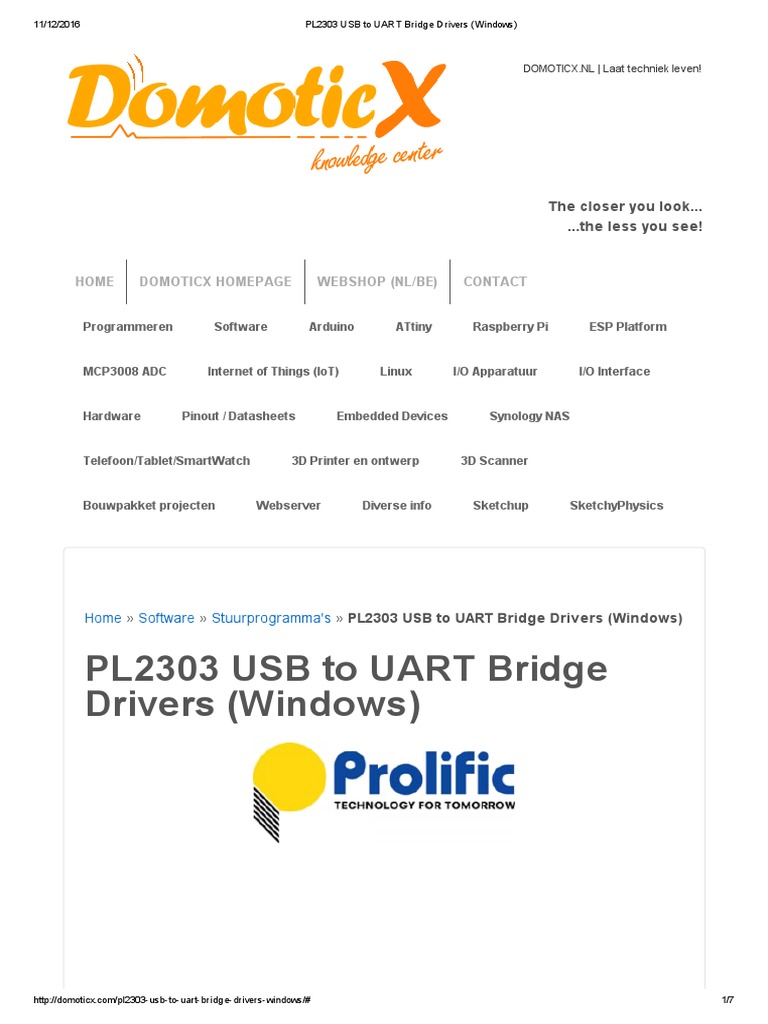 Como Configurar PL2303 USB To UART Bridge Drivers | PDF | Microsoft Windows | Windows Xp