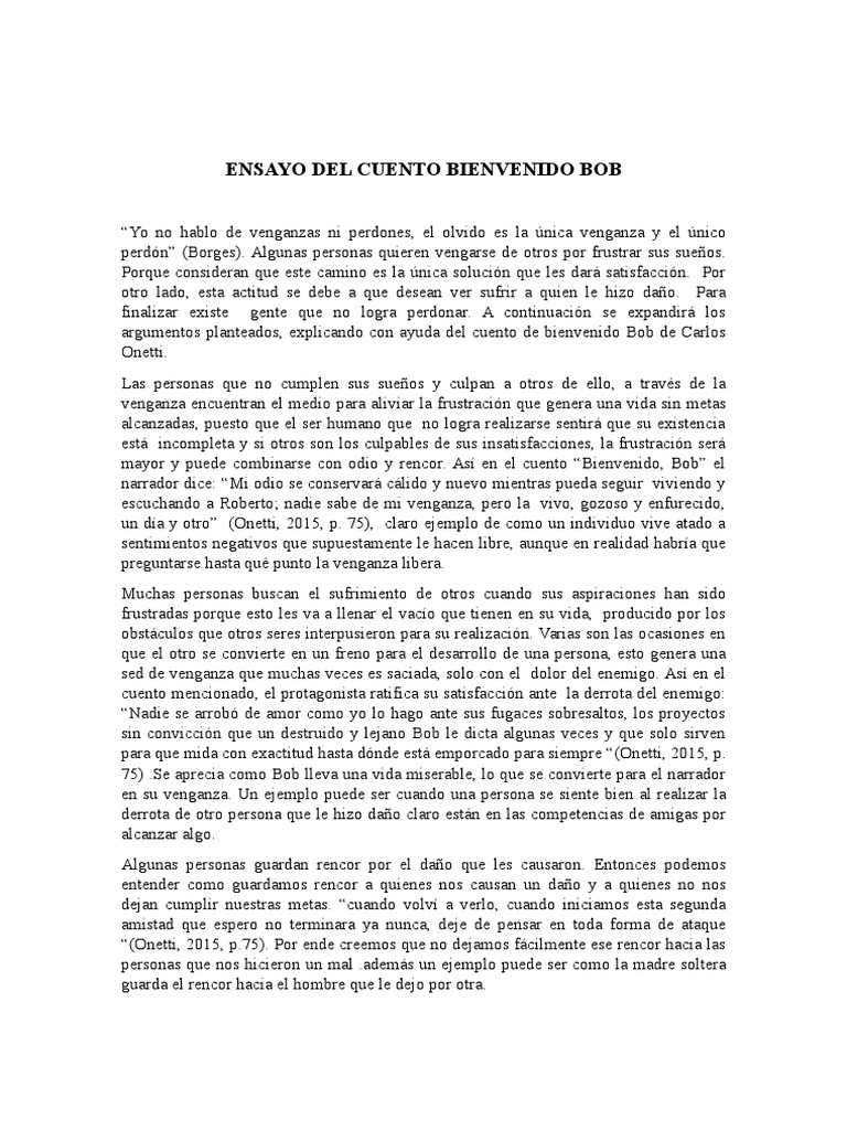 Bienvenido Bob | PDF | Venganza | Cuentos