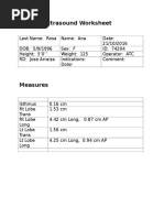 Pelvis Female Ultrasound Worksheet | PDF