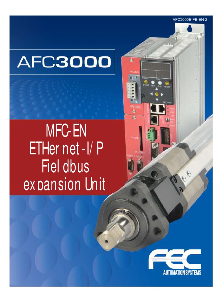 AFC3000 Ethernet-IP Fieldbus Expansion Unit | PDF | Ethernet | Online ...