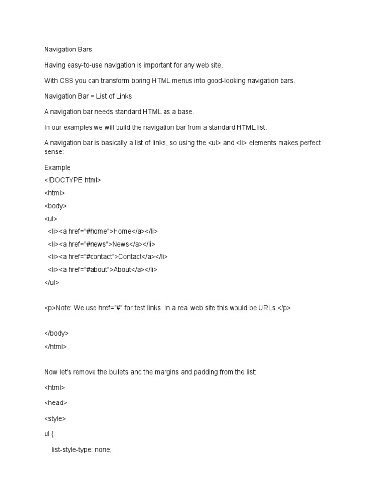 Css Menu and Hexa Colors | PDF | Html | Cascading Style Sheets