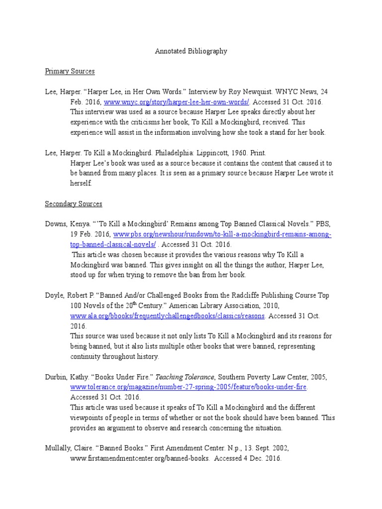 Annotated Bibliography Harvard Style