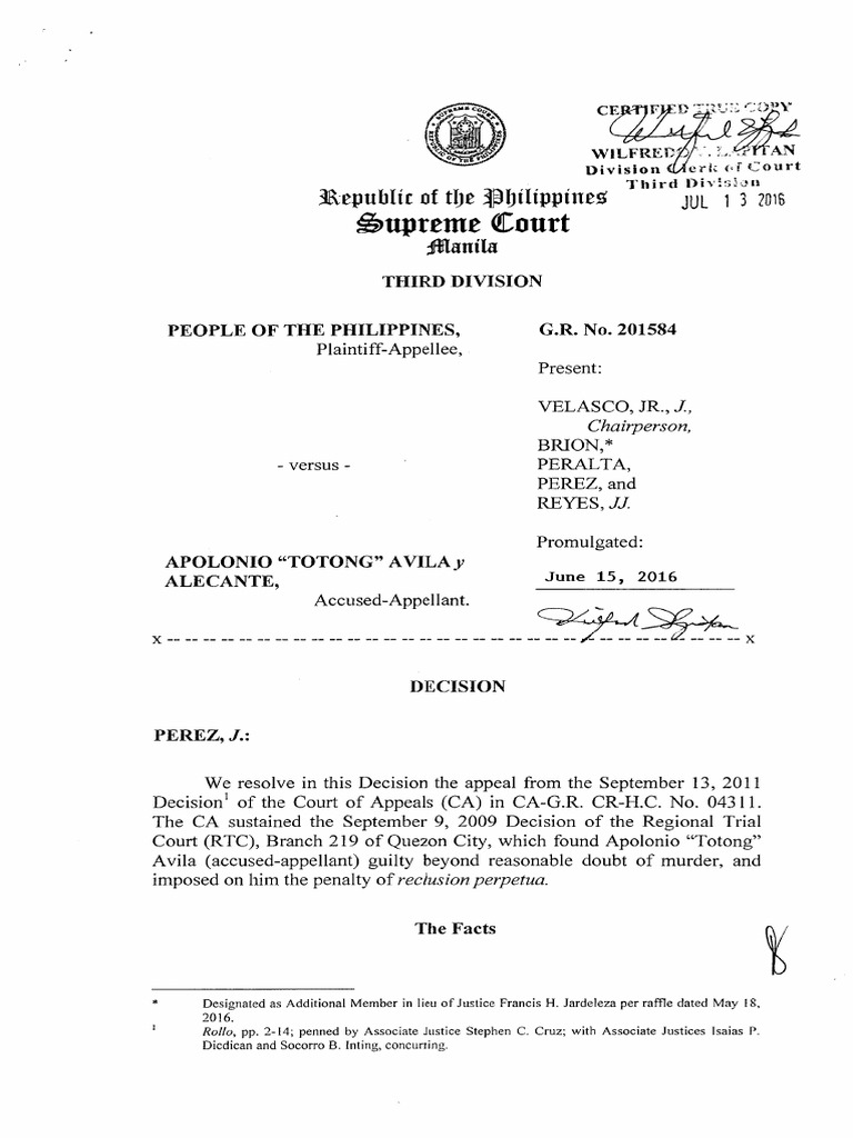 201584 | Witness | Testimony