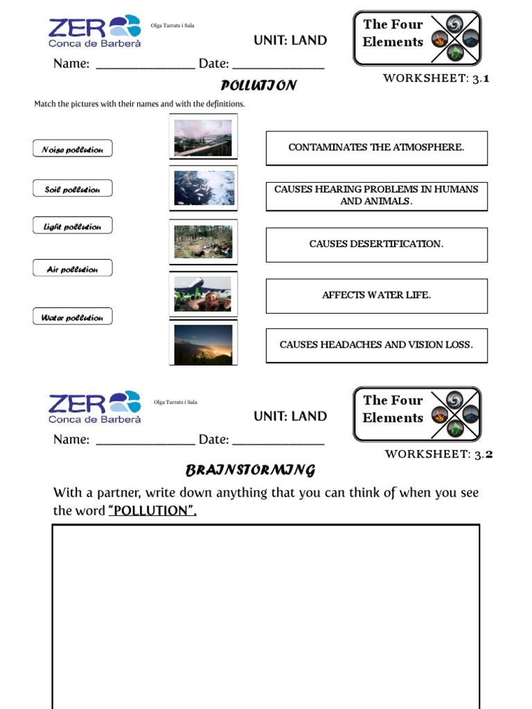 Pollution: The Four Elements 1 | PDF | Water Pollution | Pollution