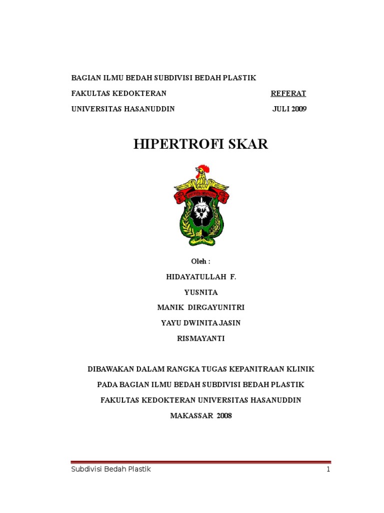Definisi dan Karakteristik Hipertrofi Skar | PDF
