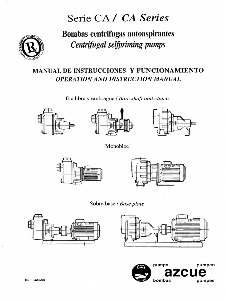 Azcue CA Series Operation & Instruction Manual | PDF