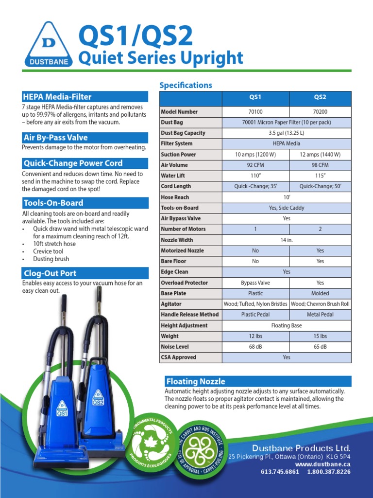 QS1/QS2: Quiet Series Upright | PDF