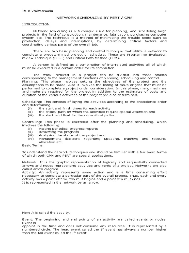 Network Scheduling Techniques | PDF | Systems Science | Teaching ...