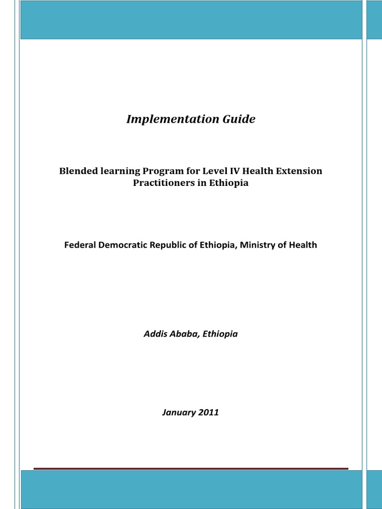 HEW Blended Learning Implementation Guideline | PDF | Educational Assessment | Mentorship
