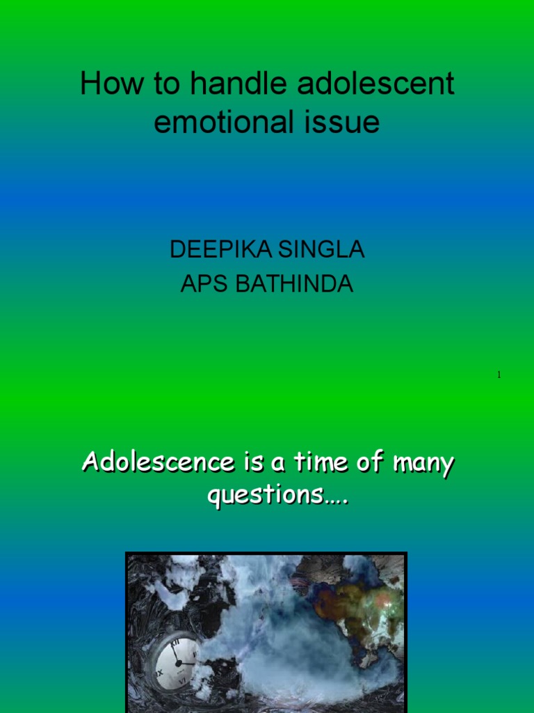 Navigating Adolescent Emotional Issues: A Guide to Understanding and Supporting Teen Mental ...