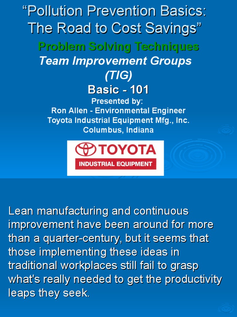 p2 Partners Presentation 2009 Allen | PDF | Lean Manufacturing | Cognition