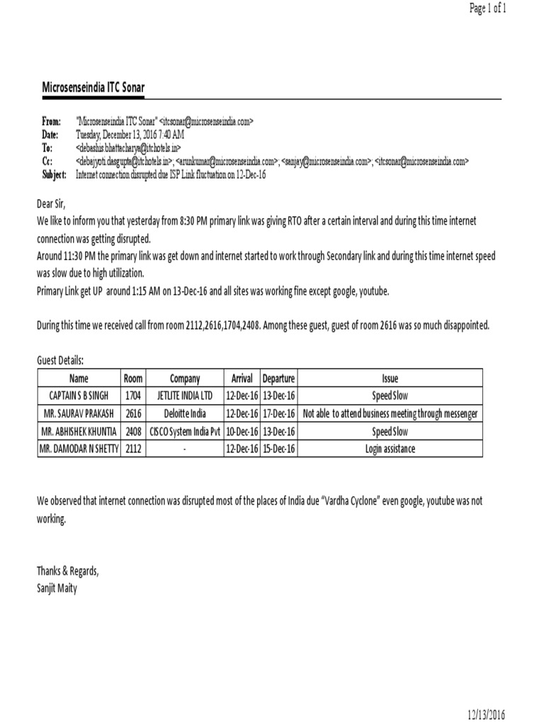 ISP Link Fluctuation Disrupts ITC Sonar Internet | PDF | Home & Garden ...