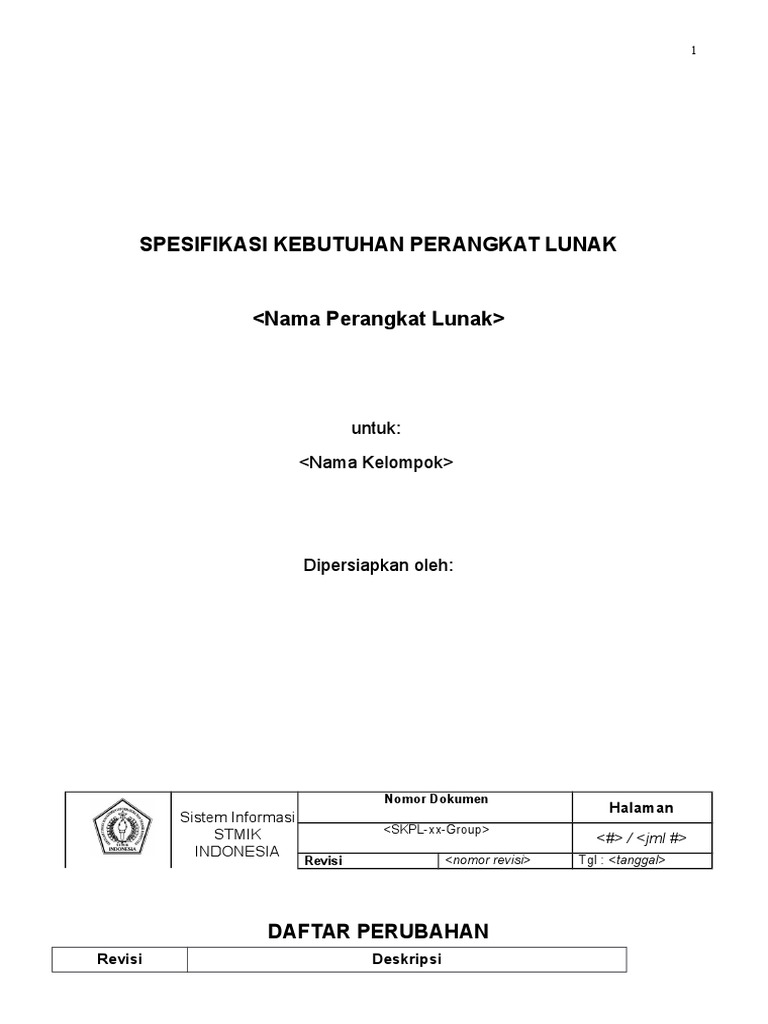 Template SKPL Prosedural | PDF