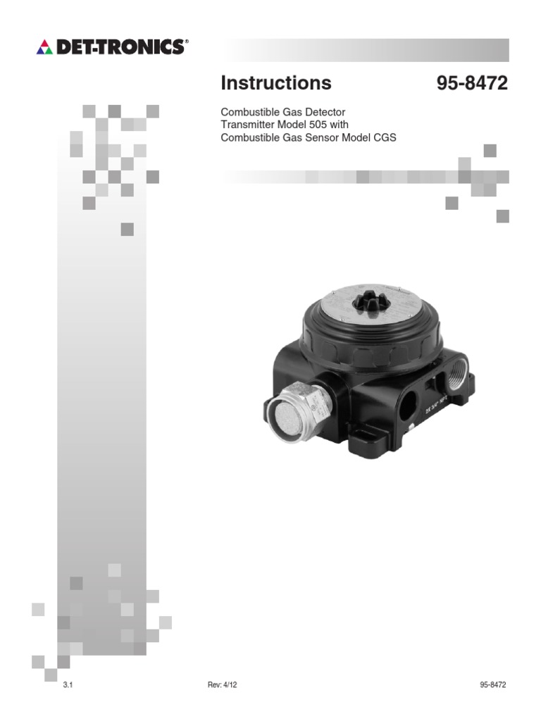 Det-Tronics 505 Model 95-8472-3.1 - 505 - Cgs | PDF | Electrical Wiring ...