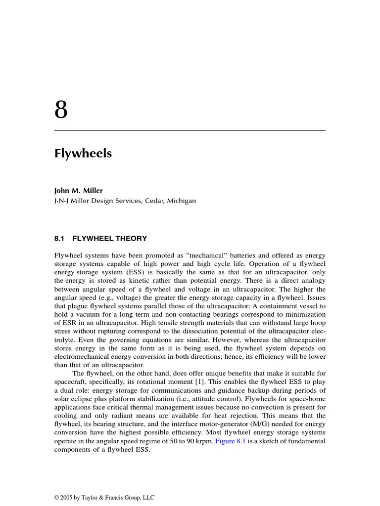 Flywheels: John M. Miller | PDF | Energy Storage | Capacitor