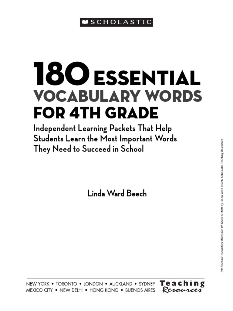 180 Words 4th Grade | Download Free PDF | Fraction (Mathematics ...