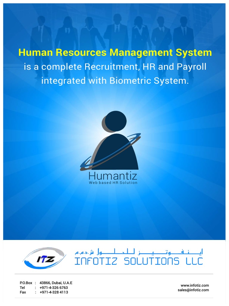 Human Resources Management System: Humantiz | Download Free PDF | Human ...