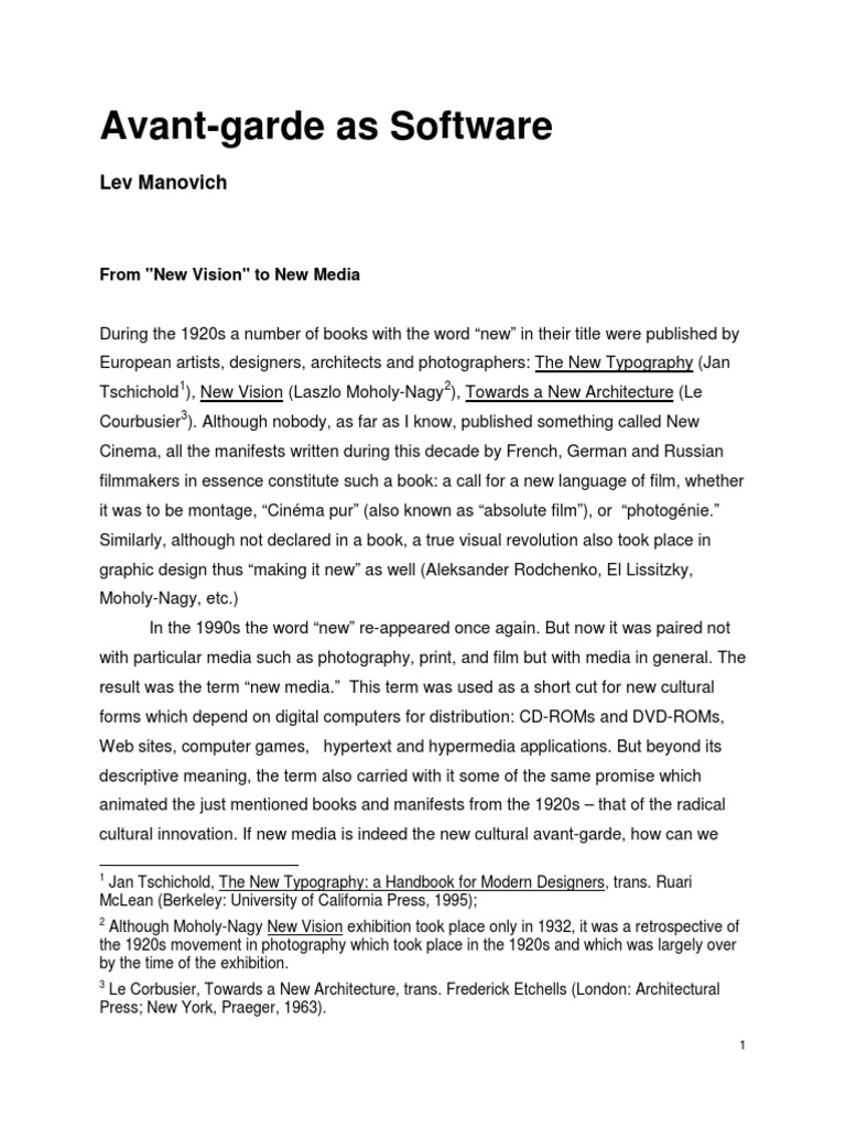 Lev Malevich Avangarda As Software PDF | PDF | Graphical User ...