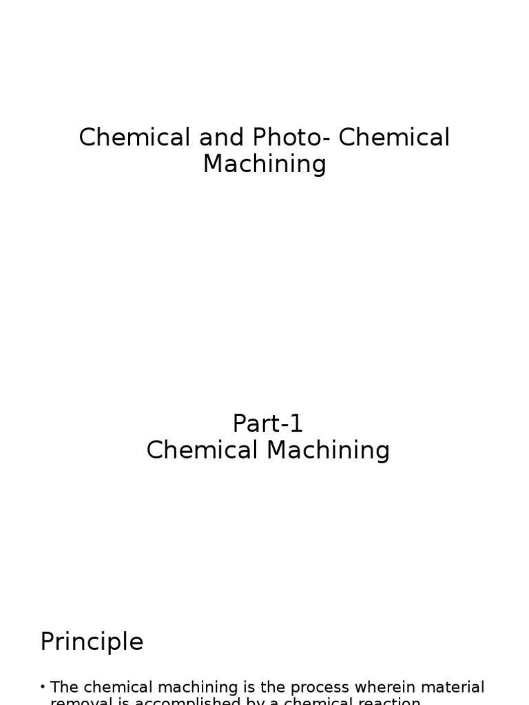 Overview of Photochemical Machining Process | PDF | Machining | Innovation