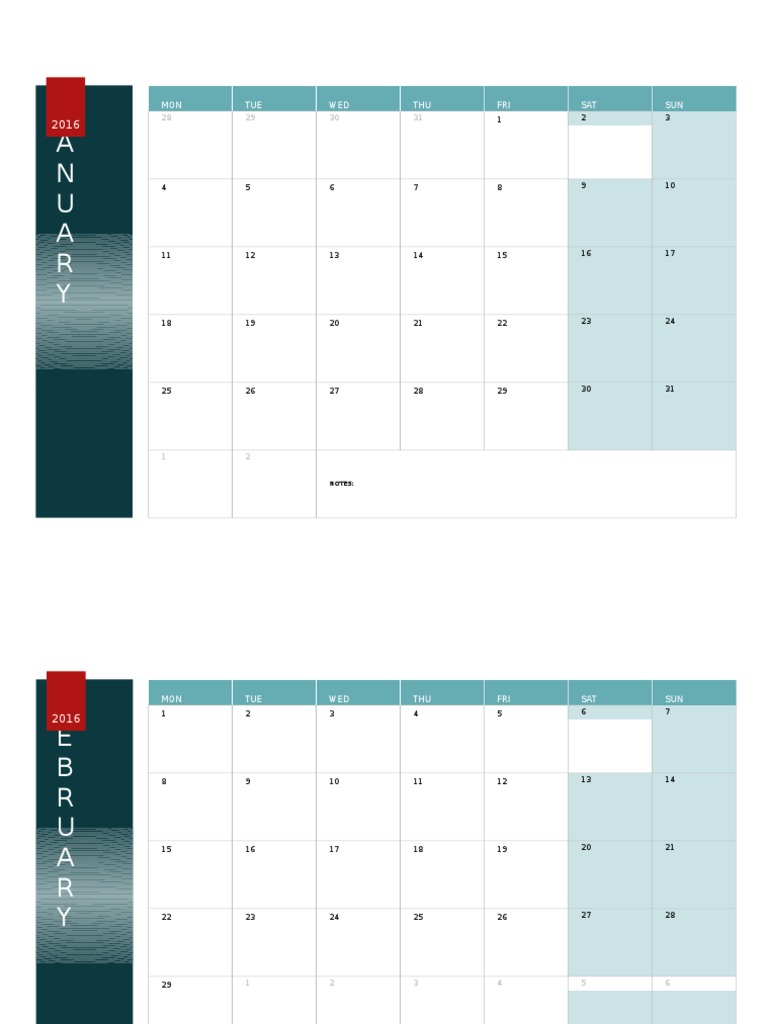 Any Year Calendar (Ion Theme) 1 | PDF
