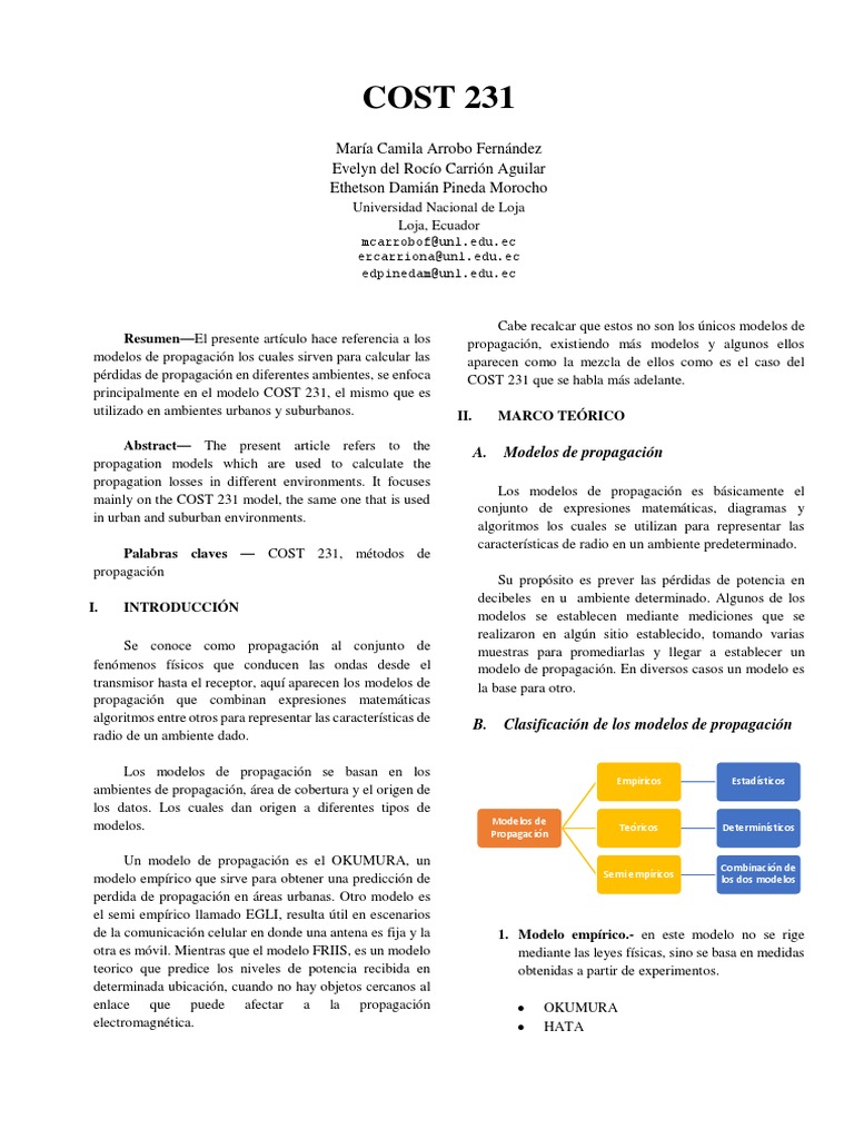Cost 231 | PDF | Antena (Radio) | Telefonía móvil