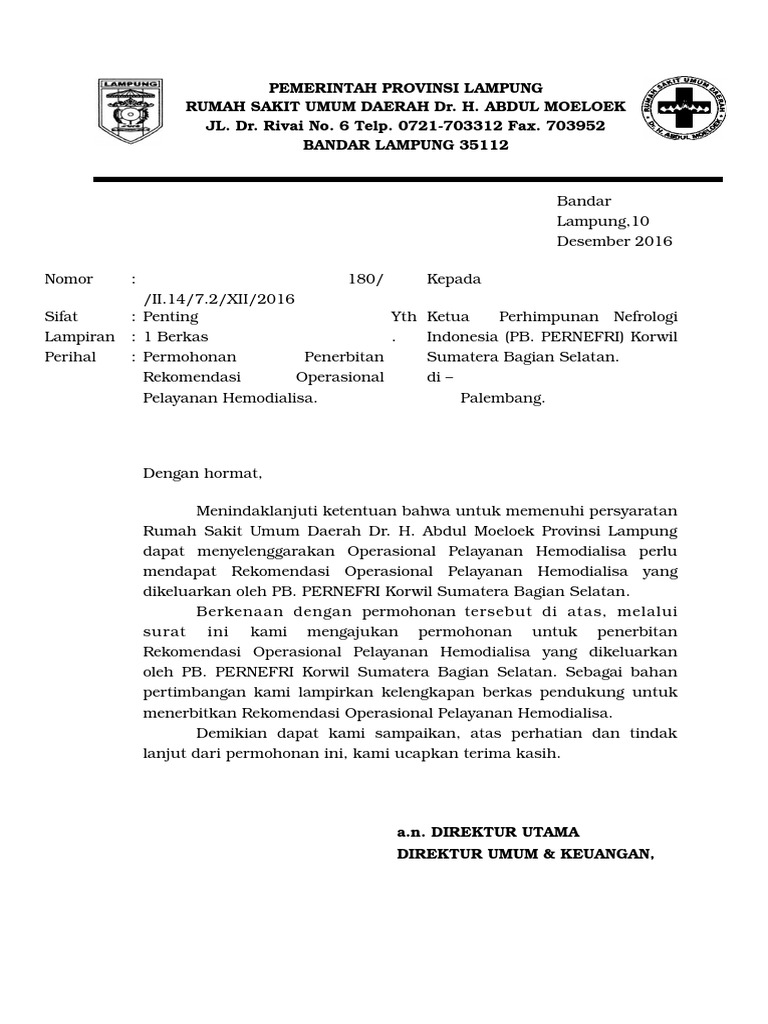 Surat Pernefri | PDF