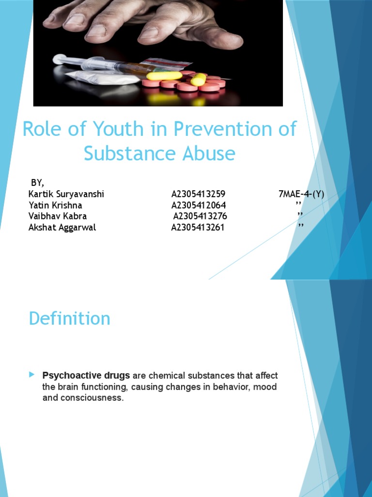 Youth's Role in Substance Abuse Prevention | PDF | Substance Abuse ...