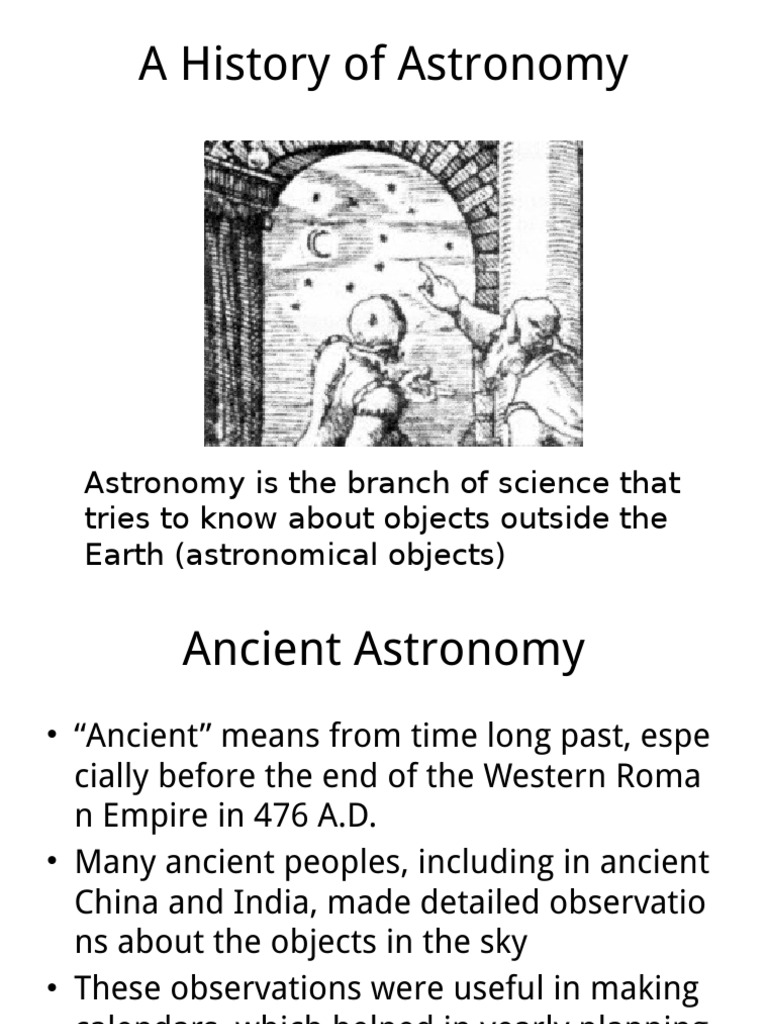 History of Ancient Astronomy | PDF | Heliocentrism | Physical Cosmology
