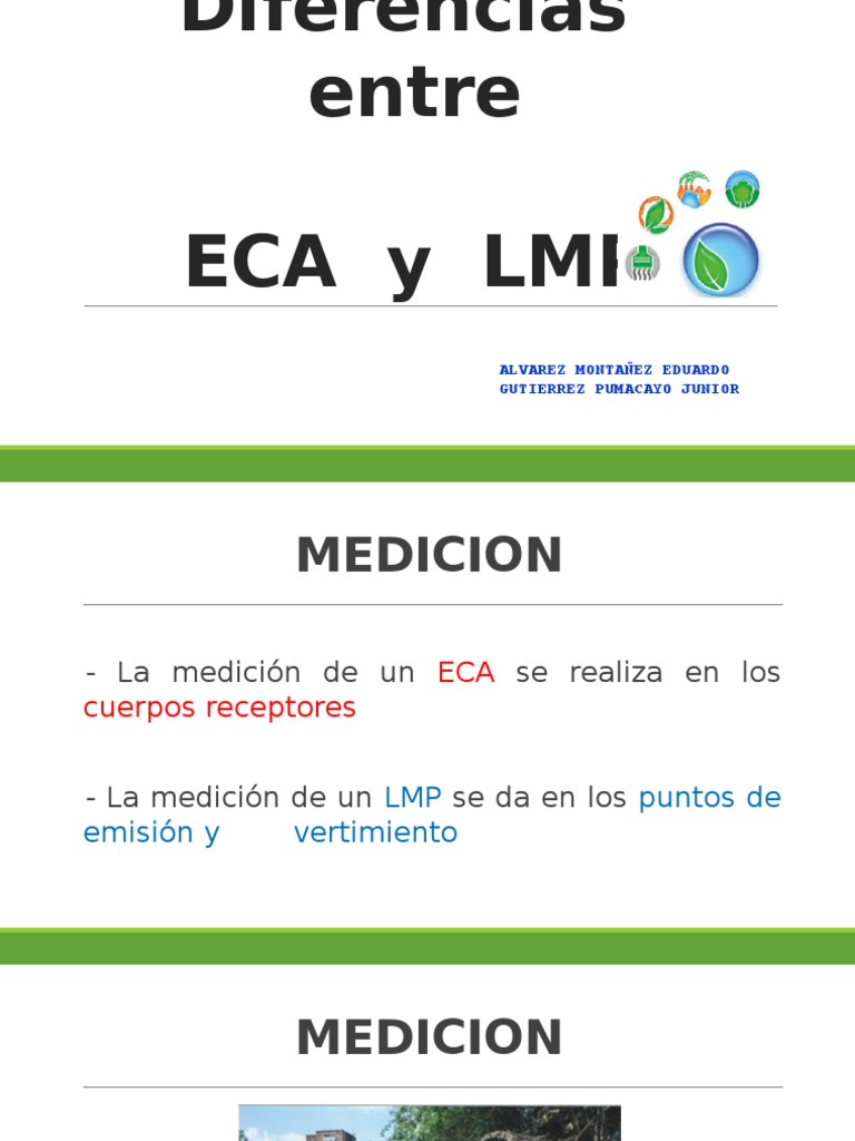 Diferencias Entre ECA Y LMP | PDF