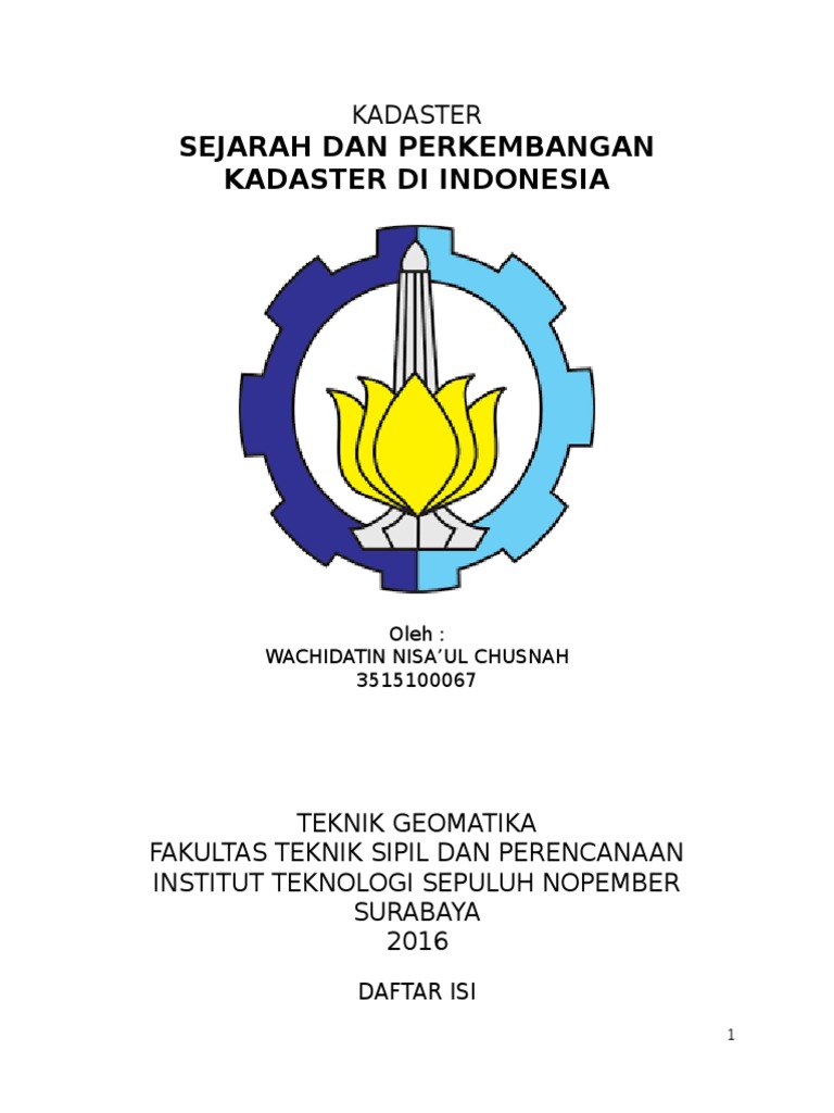 Sejarah dan Perkembangan Kadaster Indonesia | PDF