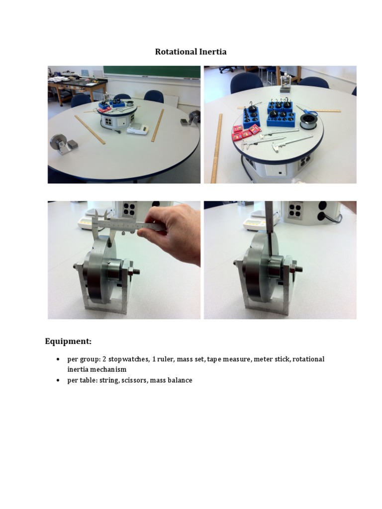 Rotational Inertia | PDF | Rotation Around A Fixed Axis | Torque
