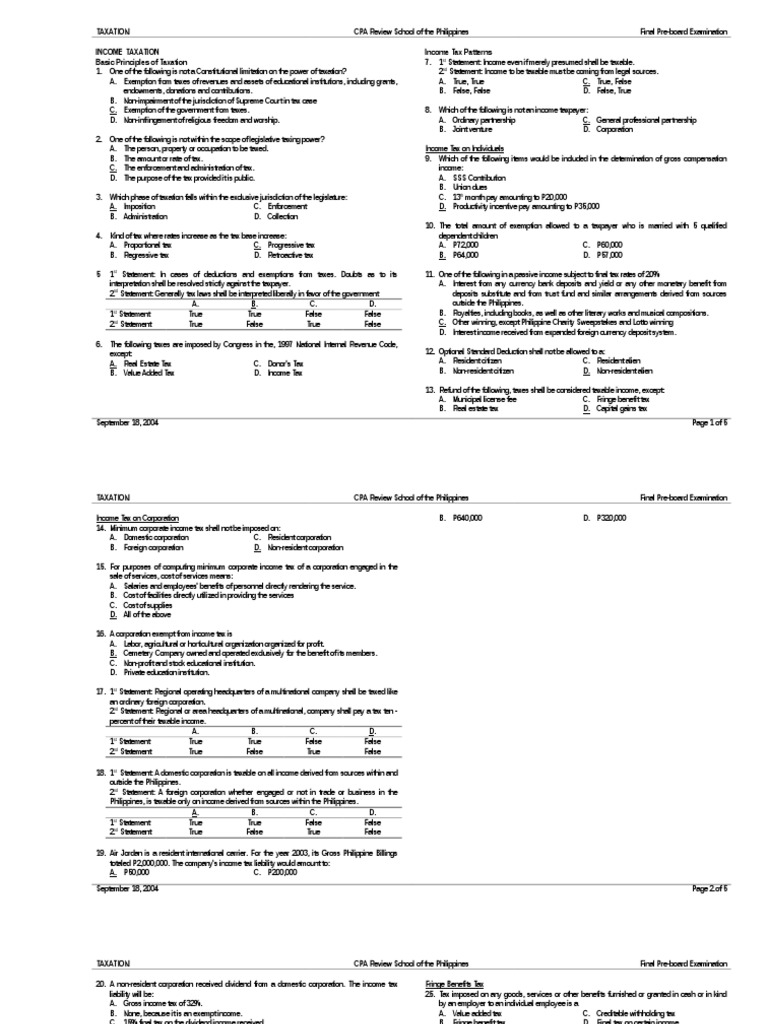 CPAR Tuition Fee Tax Implications | PDF | Income Tax | Taxes