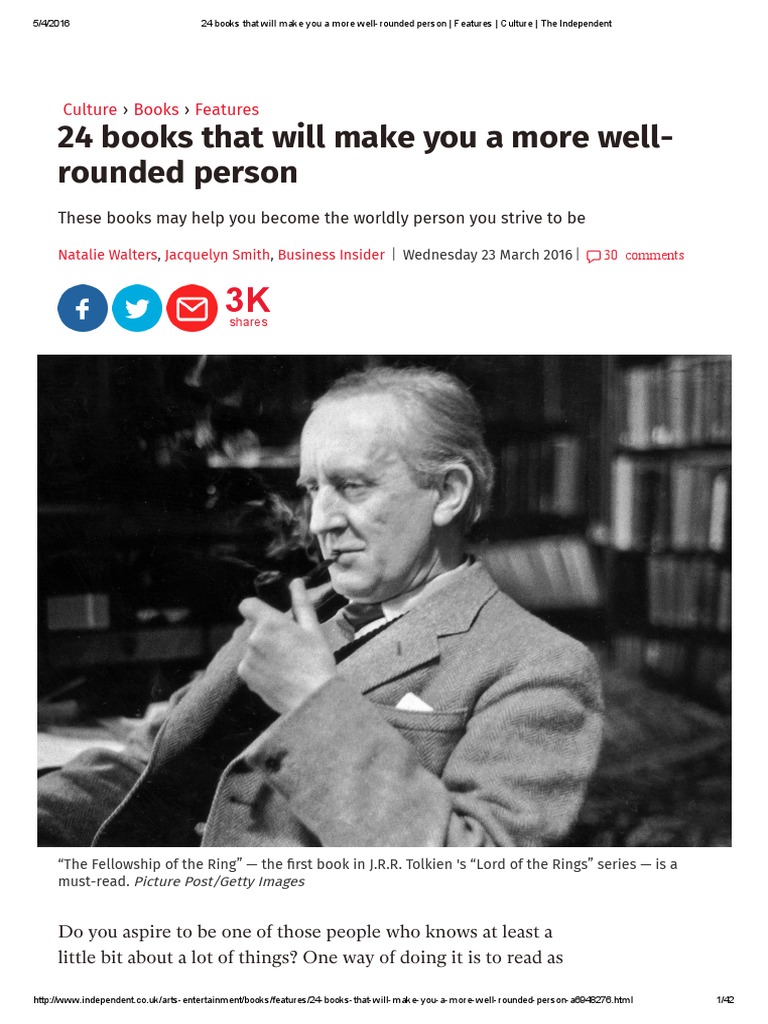 24 Books That Will Make You A More Well-Rounded Person - Features ...